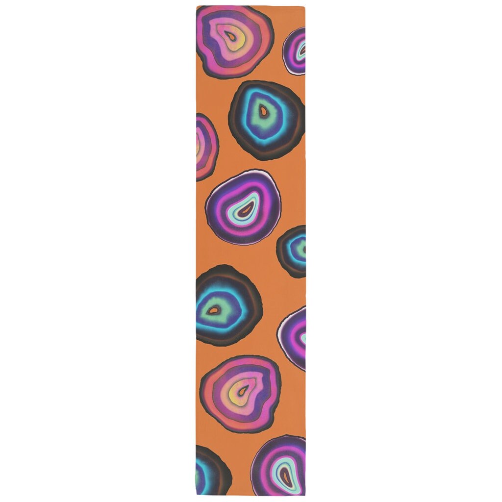 Agate Geo Pattern Table Runner Boho Eclectic Home Decor Linen - Etsy