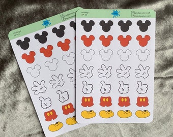 Mickey Rainbow Icon | Etsy