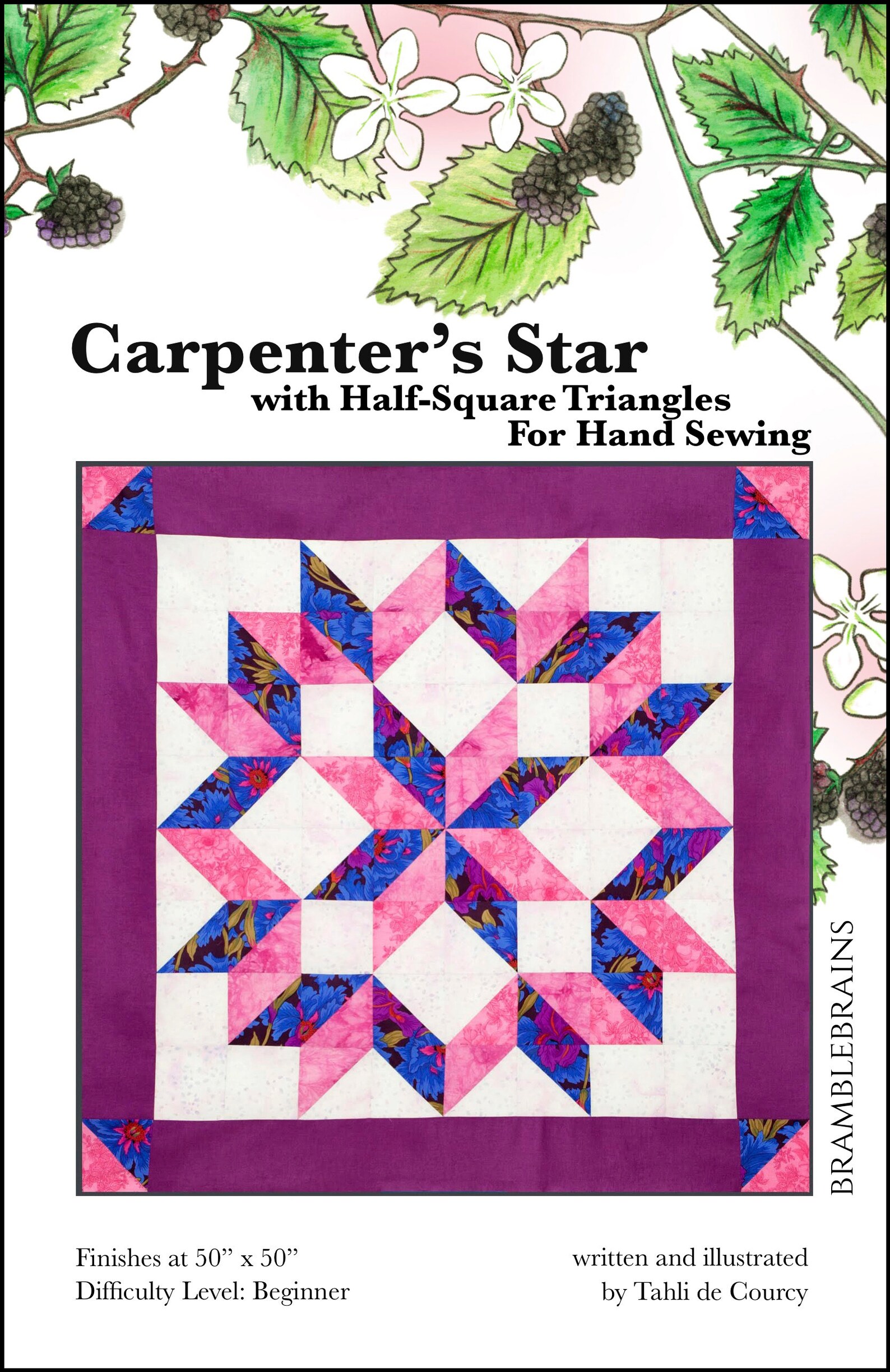 Carpenter's Star PDF Download Quilt Pattern for Hand Sewing Easy, Fast ...
