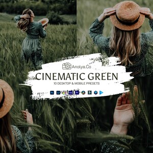 Cinematic Green Lightroom Presets Moblie & Desktop | Moody Nature ...