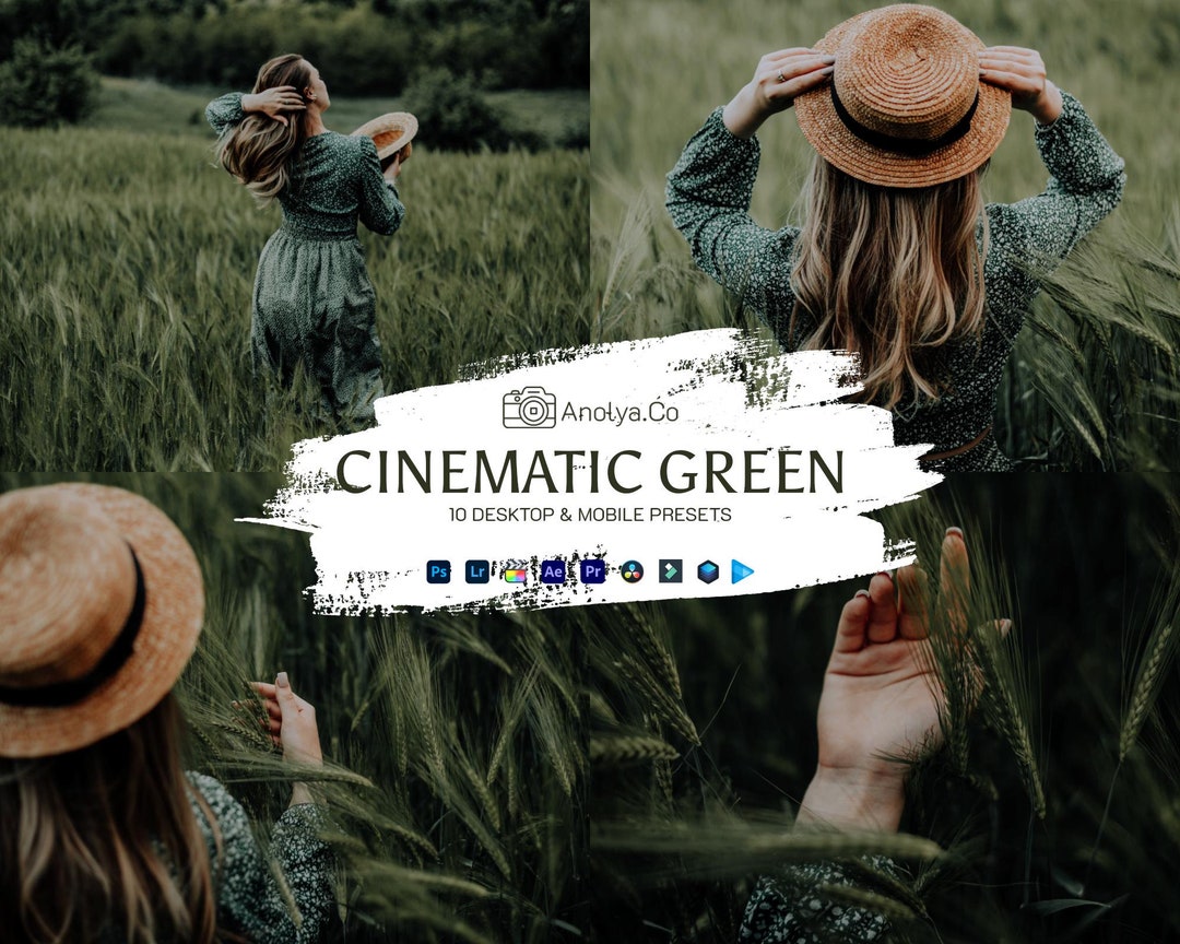 Cinematic Green Lightroom Presets Moblie & Desktop | Moody Nature ...