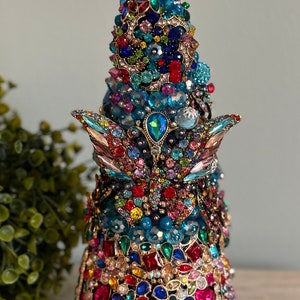 Jewelry Tree, Jeweled Rainbow Tree, Unique Gift, Jewelry Art, Recycled ...