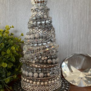Jeweled Tree, Unique Gift, Total BLING, Vintage, Rhinestone Tree - Etsy
