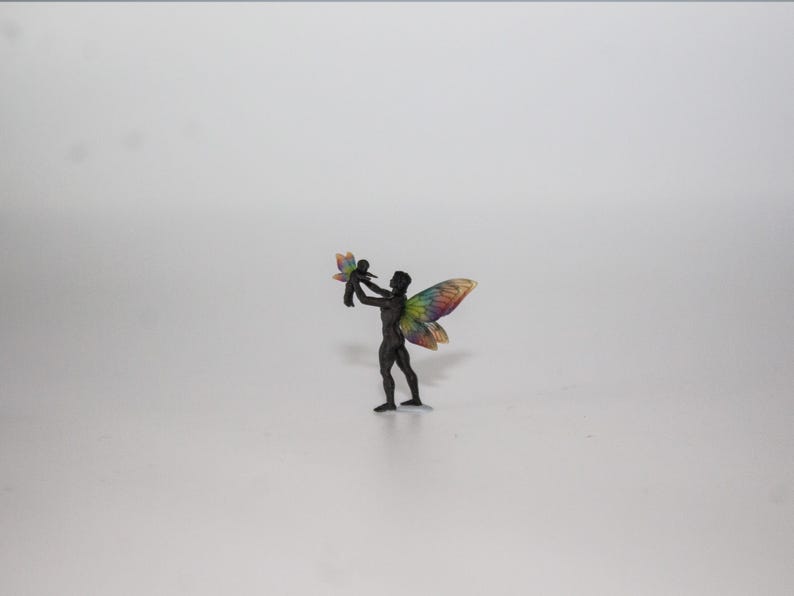 Tiny Fairy; the Father - Miniature Fairy Figurine/scale Model - Etsy