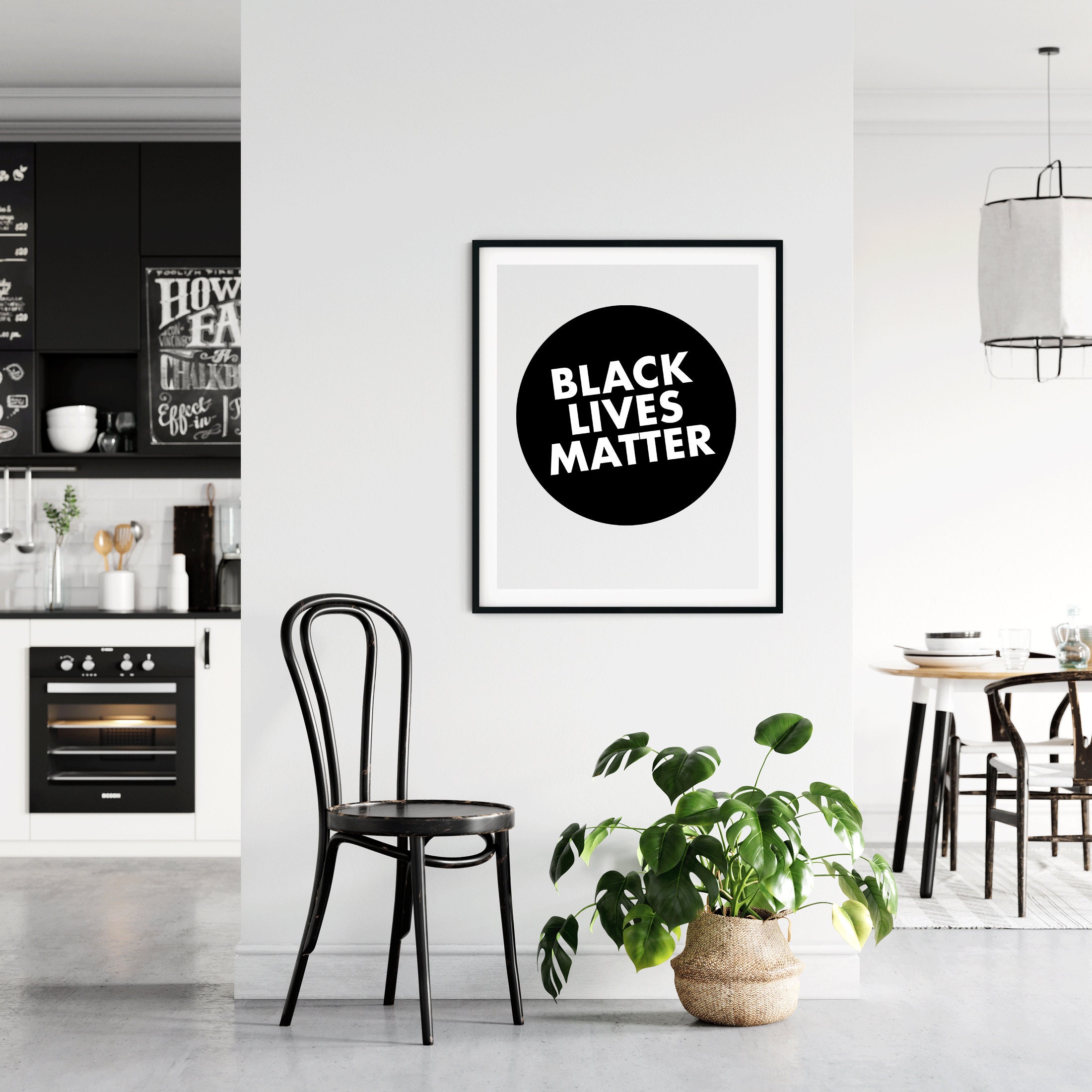 BLM Poster 6 Designs Included Black & White Digital Download Printable ...