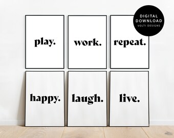 Live Laugh Play | Etsy