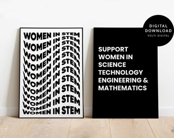 Women in Stem Print - Etsy