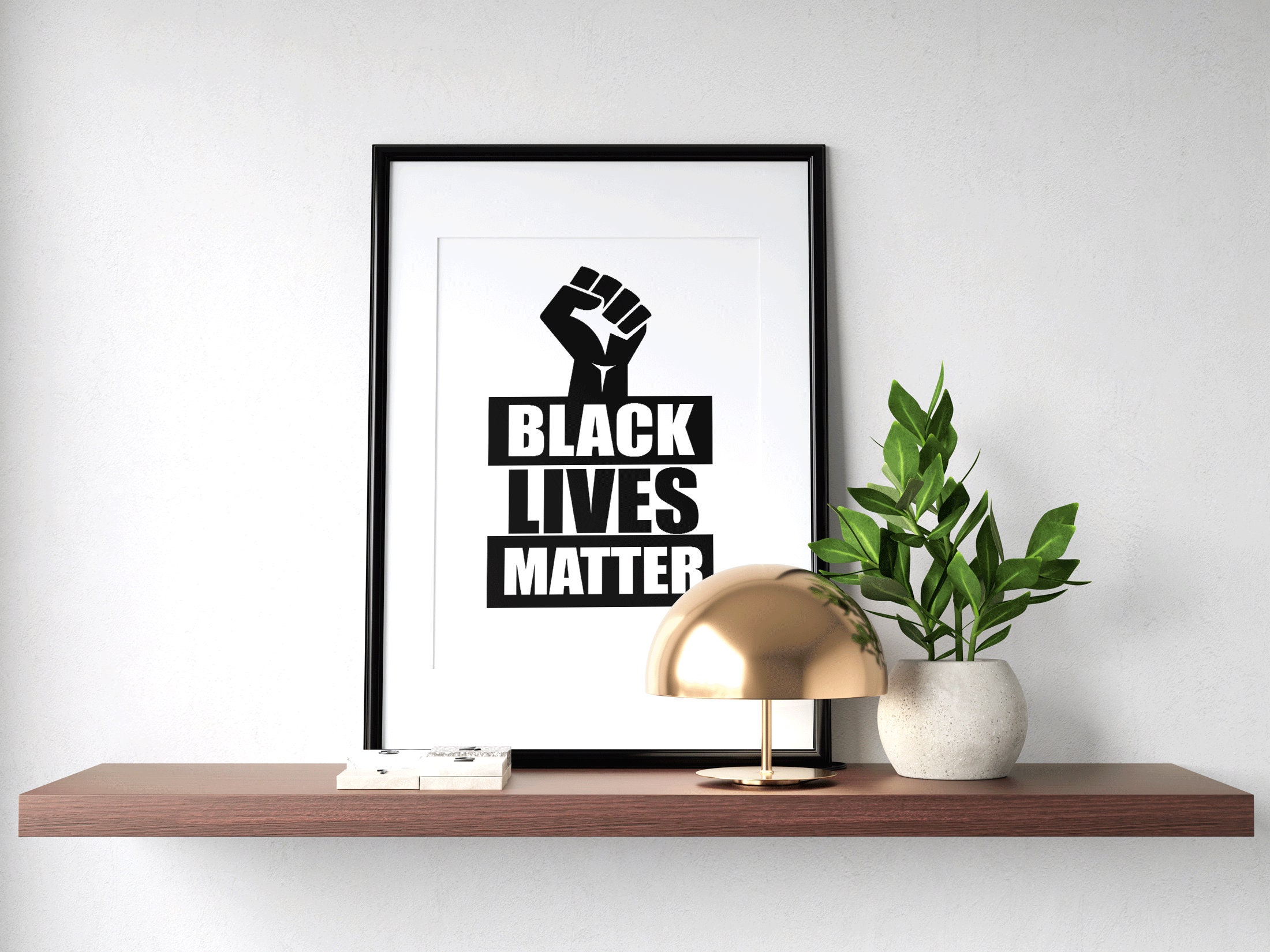 BLM Poster 6 Designs Included Black & White Digital Download Printable ...