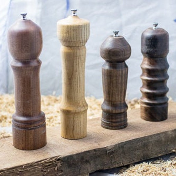 Wooden Pepper Mill - Etsy