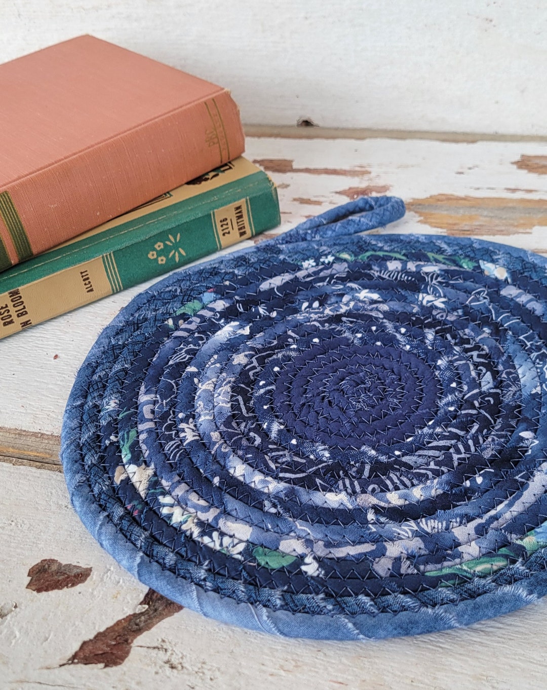 Fabric Scrap Trivet moonlight Colorful Trivet, Elegant Kitchen Decor ...