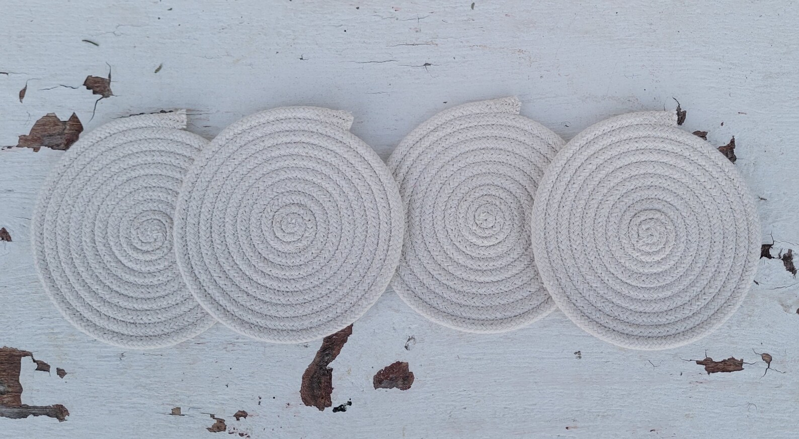 Coiled Clothesline Coasters natural Coiled Rope - Etsy