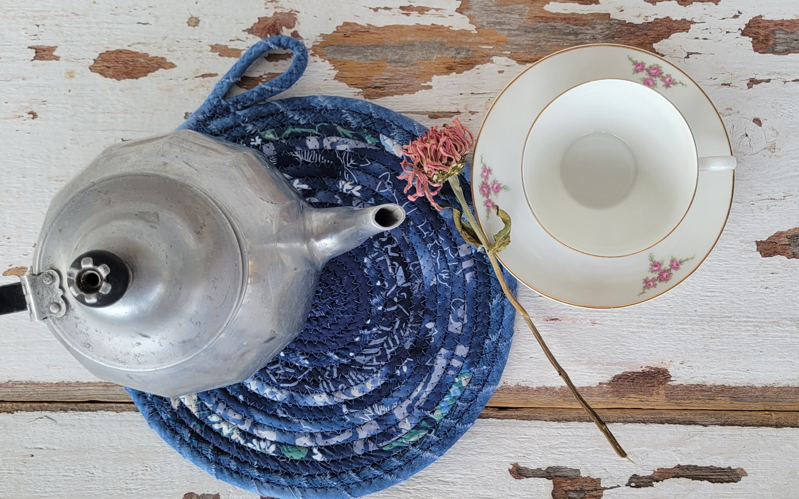 Fabric Scrap Trivet moonlight Colorful Trivet Elegant - Etsy