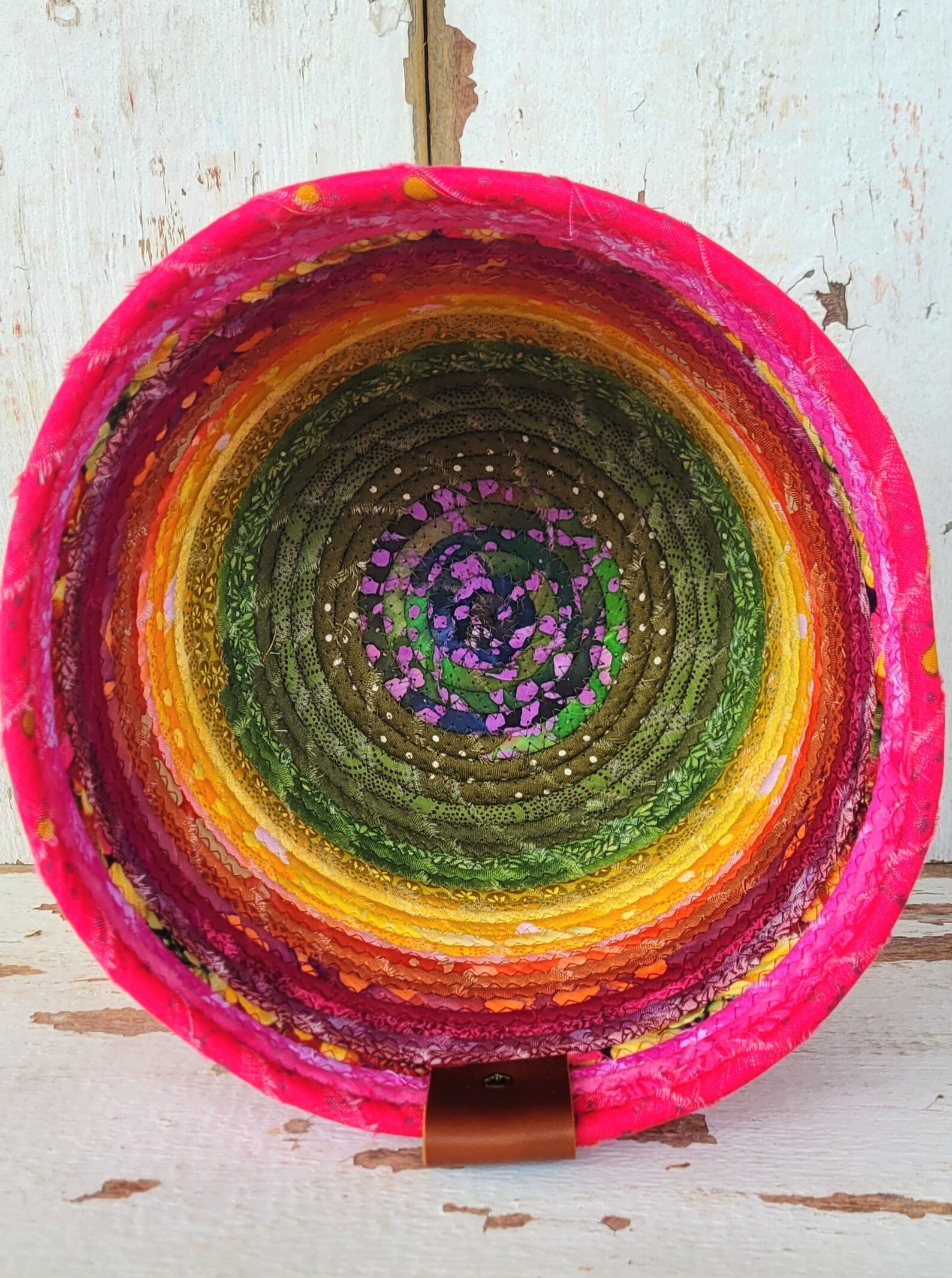 Fabric Scrap Bucket zinnia Plant Pot Cover Fabric Rope - Etsy