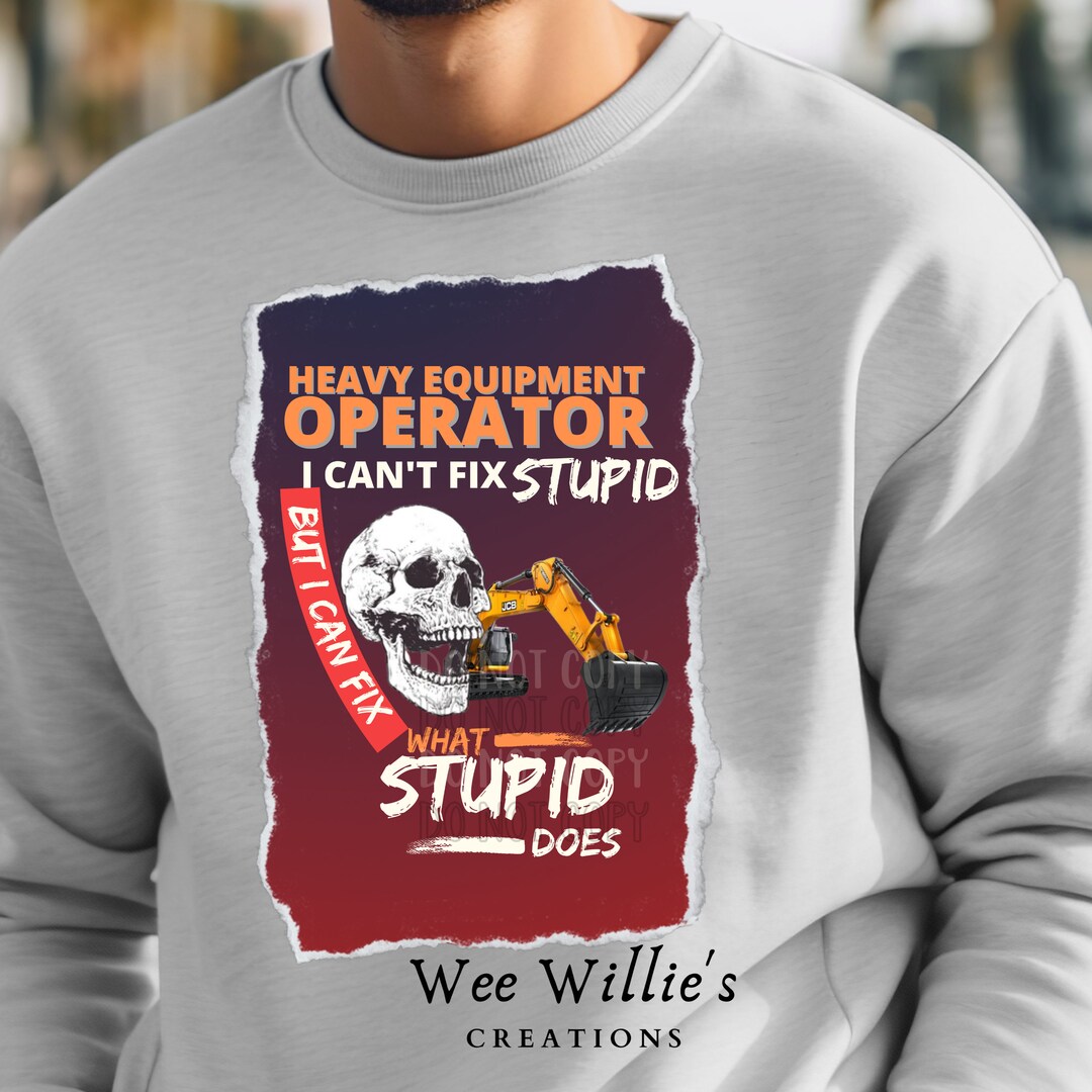 Heavy Equipment Operator, PNG, Digital Download, Skull, Equipment ...