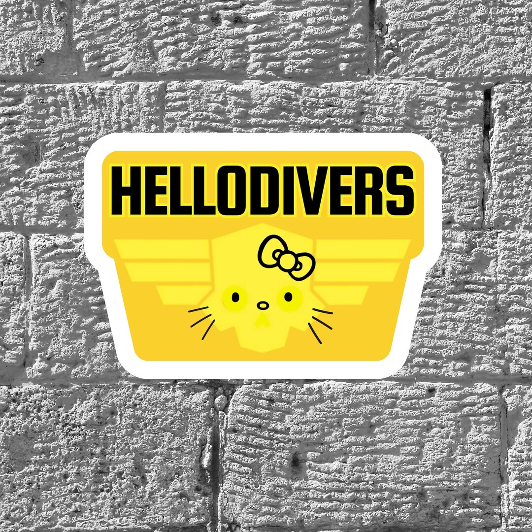 Hellodivers, Divers, Sticker, Hard Hat Sticker, Men's Sticker, Men ...
