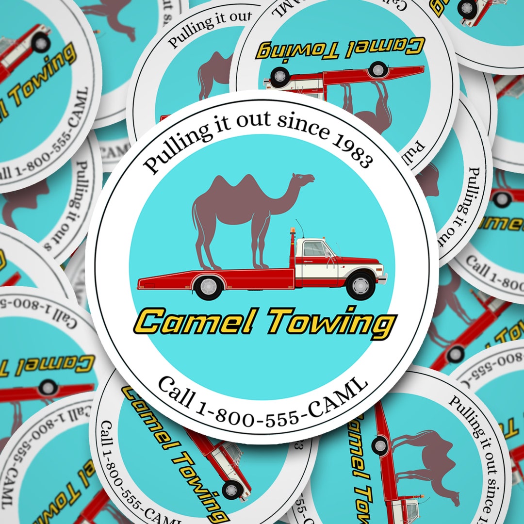 Camel Towing Sticker: Funny Tow Truck Vinyl Decal - Etsy