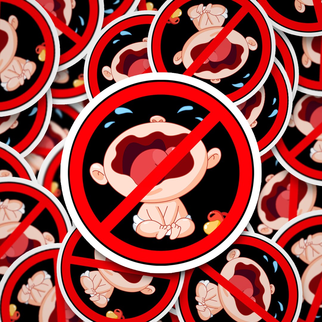 Cry Baby, Cry Babies Not Allowed, Sticker, Hard Hat Sticker, Men's ...