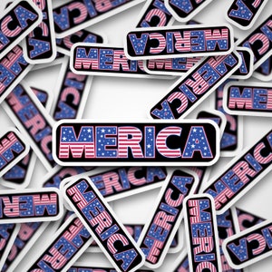 Merica, American, American Flag, America, Sticker, Hard Hat Sticker ...