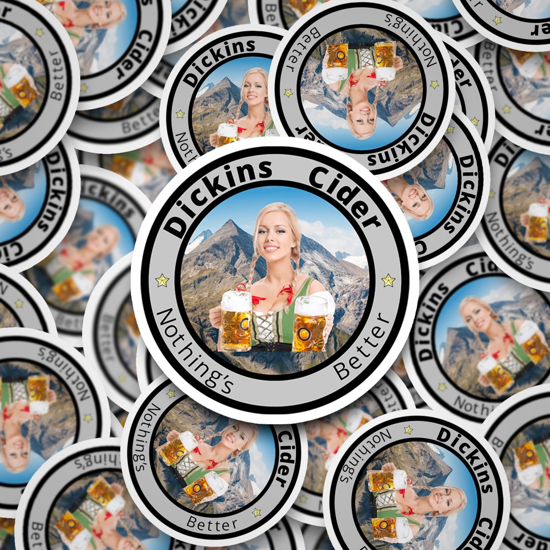 Dickens Cider Sticker: Funny Waterproof Vinyl Decal - Etsy