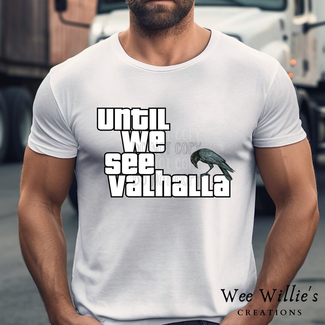 Until, Until We See Valhalla Crow, Crow, PNG, Digital Download, Viking ...