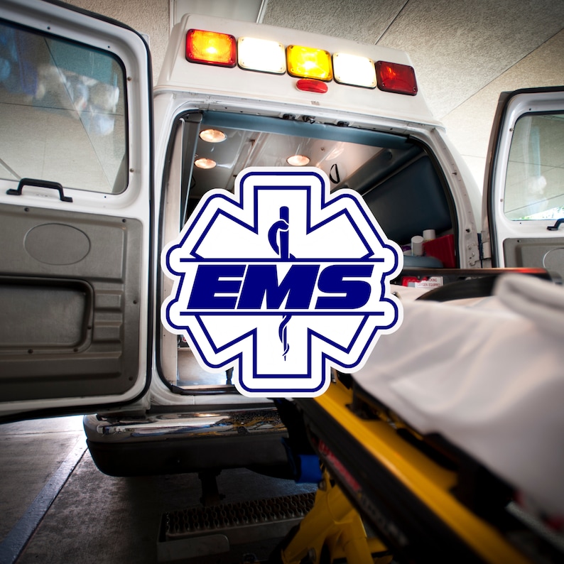 EMS, EMT, Paramedic, Ambulance, Stickers, Professions, Cup Sticker ...