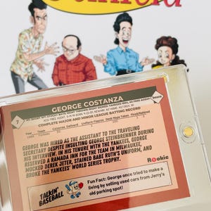 Seinfeld Parody Limited Edition George Costanza Baseball Card 18pt UV ...