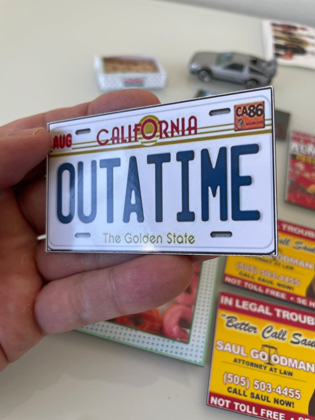 Back to the Future OUTATIME License Plate Marty Mcfly Movie - Etsy