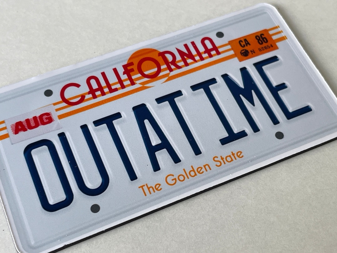 Back to the Future outatime License Plate, Marty Mcfly, Doc Brown ...