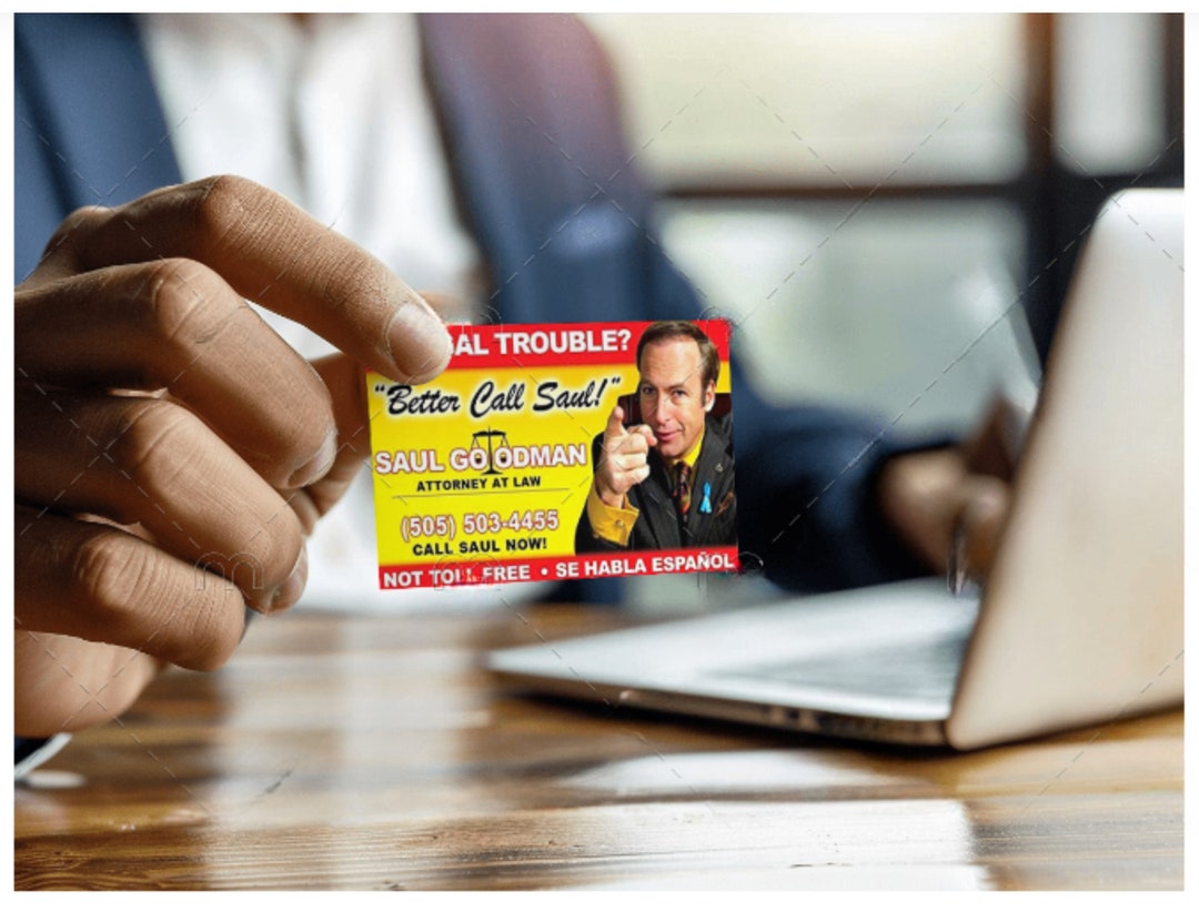 Better Call Saul, Breaking Bad, Gift, Business Card Advertisement ...