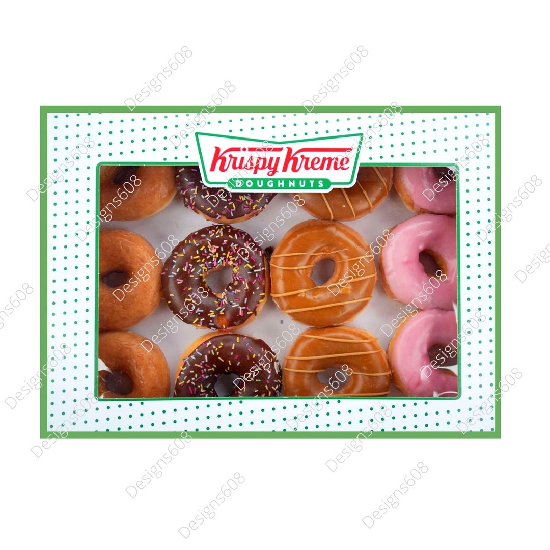 Krispy Kreme Donut Assorted Box Fridge Die-cut Magnet, 3.3, Die-cut ...