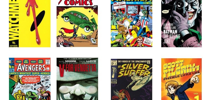 Miniature Scale Comics Book Covers Series 2 1:6 Scale PDF - Etsy Canada