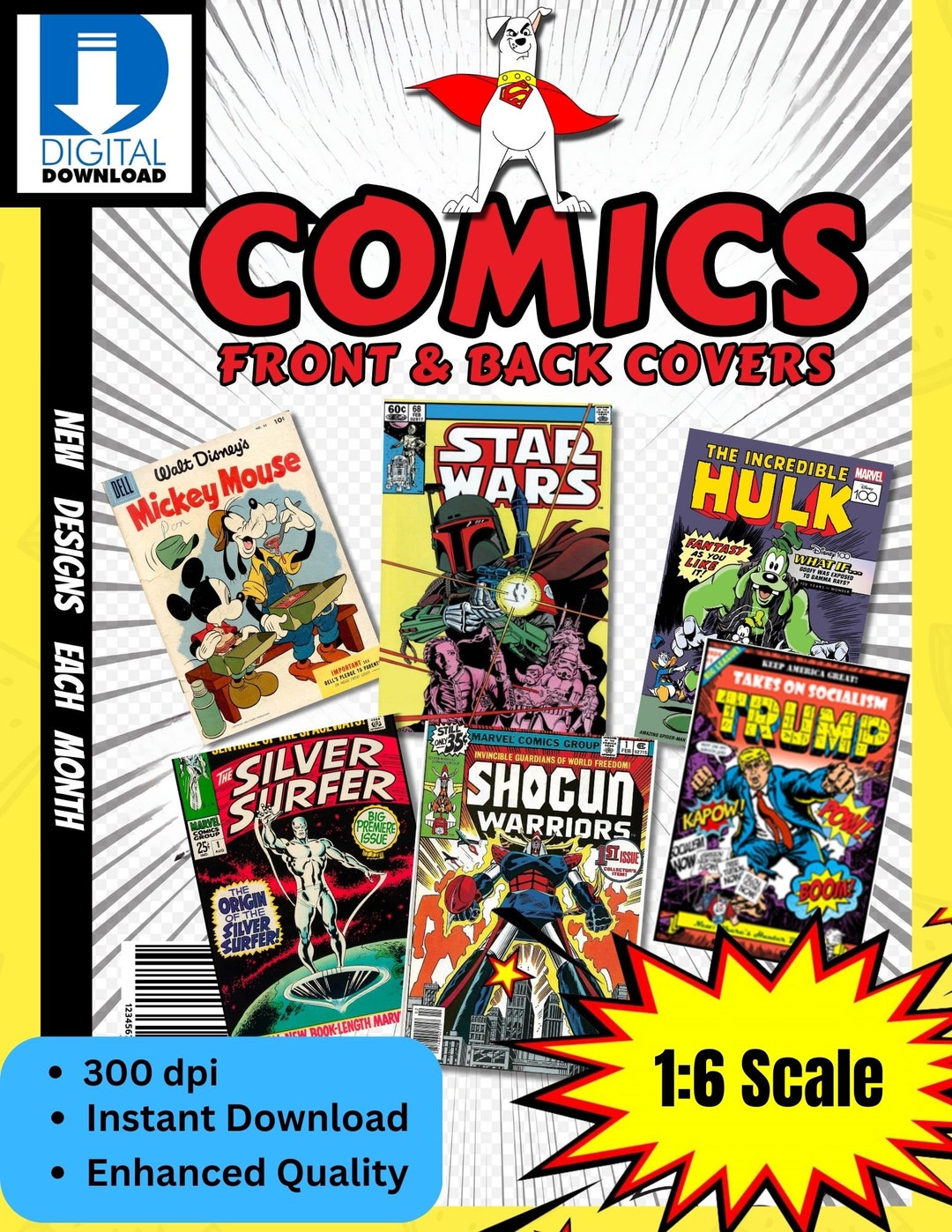 1:6 Scale Miniature Scale Comics Book Covers and Backs Series 10 PDF ...