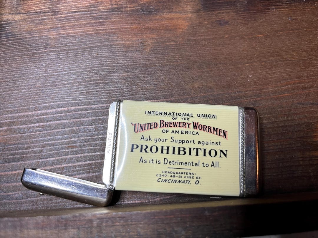 Extremely Rare Antique Anti-prohibition Advertising Match Safe - Etsy