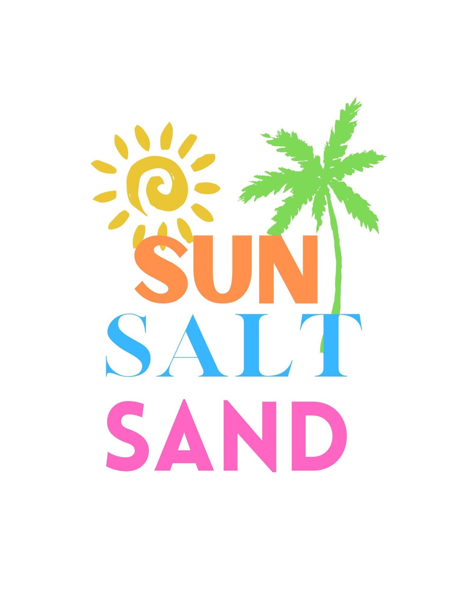 Beach Fun Svg Sand Svg Sun Svg Sun Salt Sand Svg - Etsy