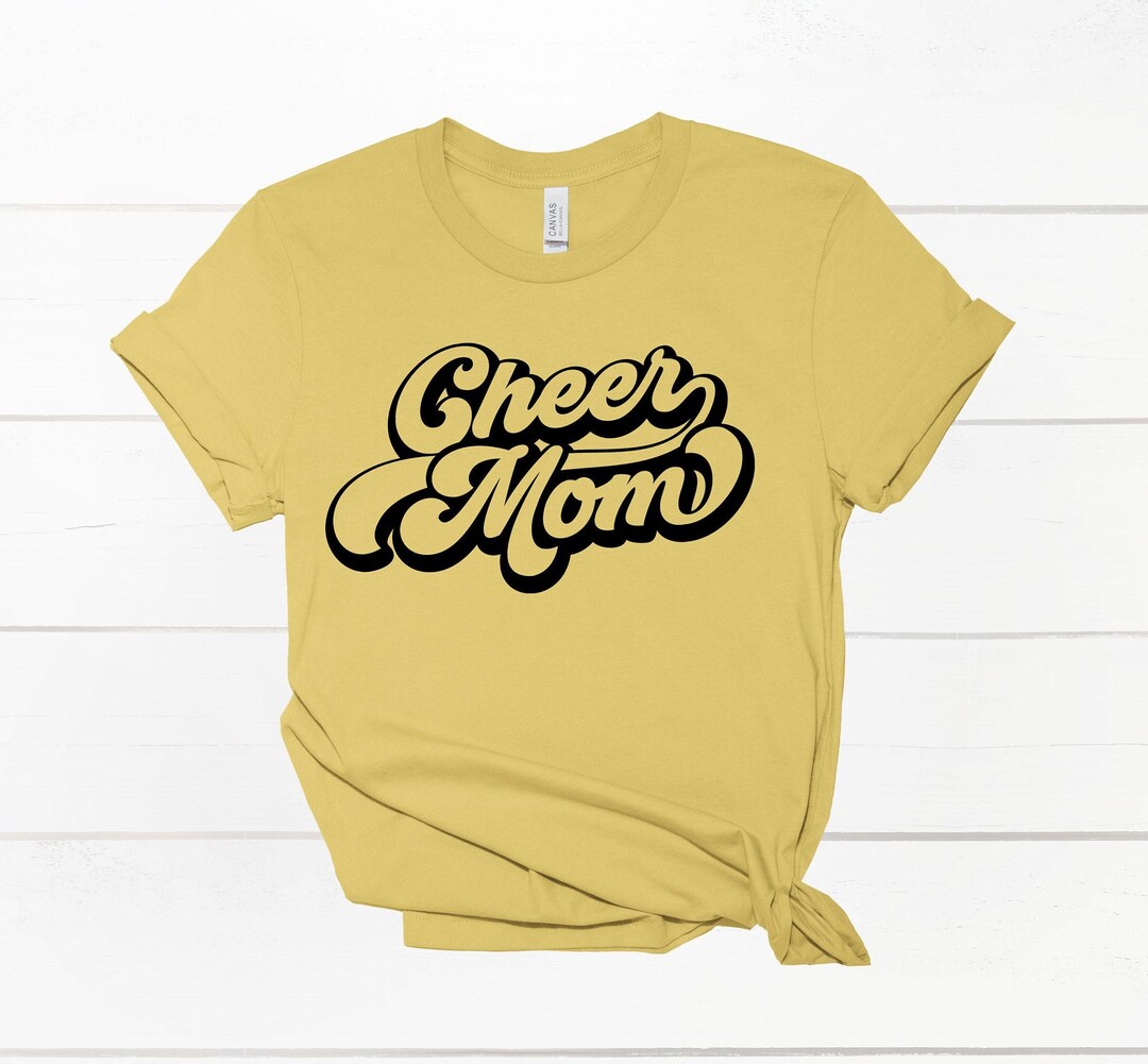 Retro Cheer Mom, Cute Cheer Mom Shirt, Cheer Mom Life, Cheer Mom Shirt ...