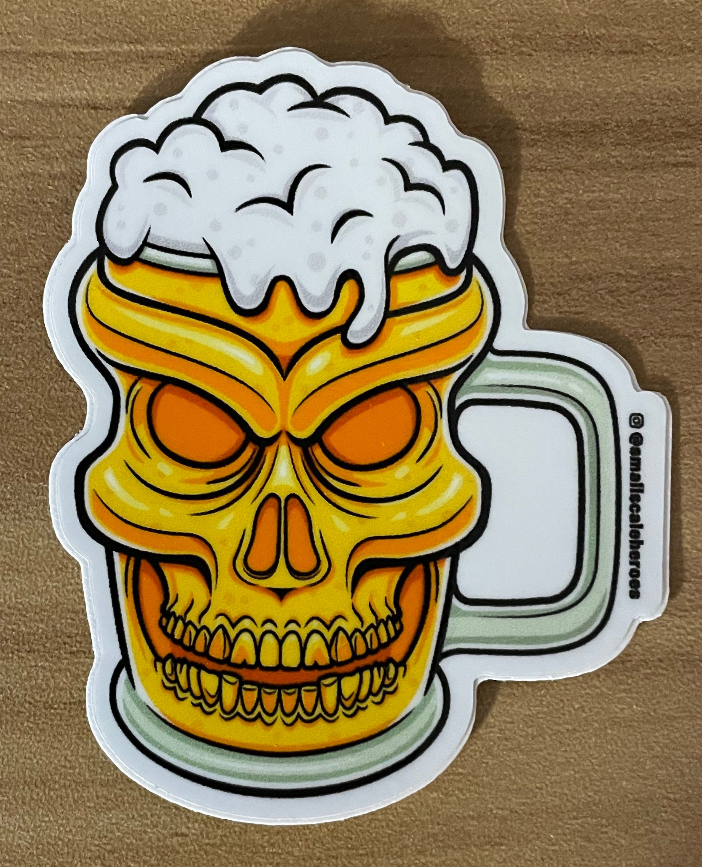 Beer Monster Sticker - Etsy