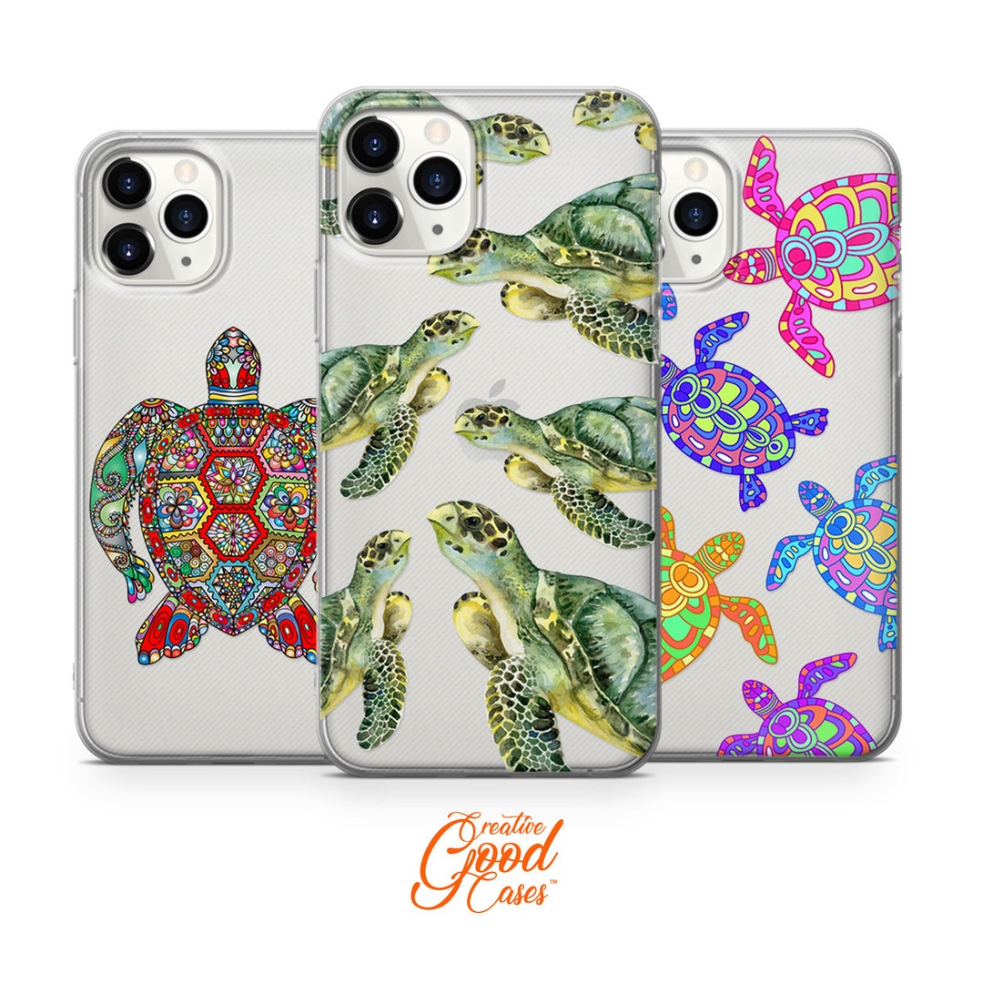 Turtle Sea Tortoise Phone Case Fit for iPhone 15 Pro Max, 14 Plus, 13 ...