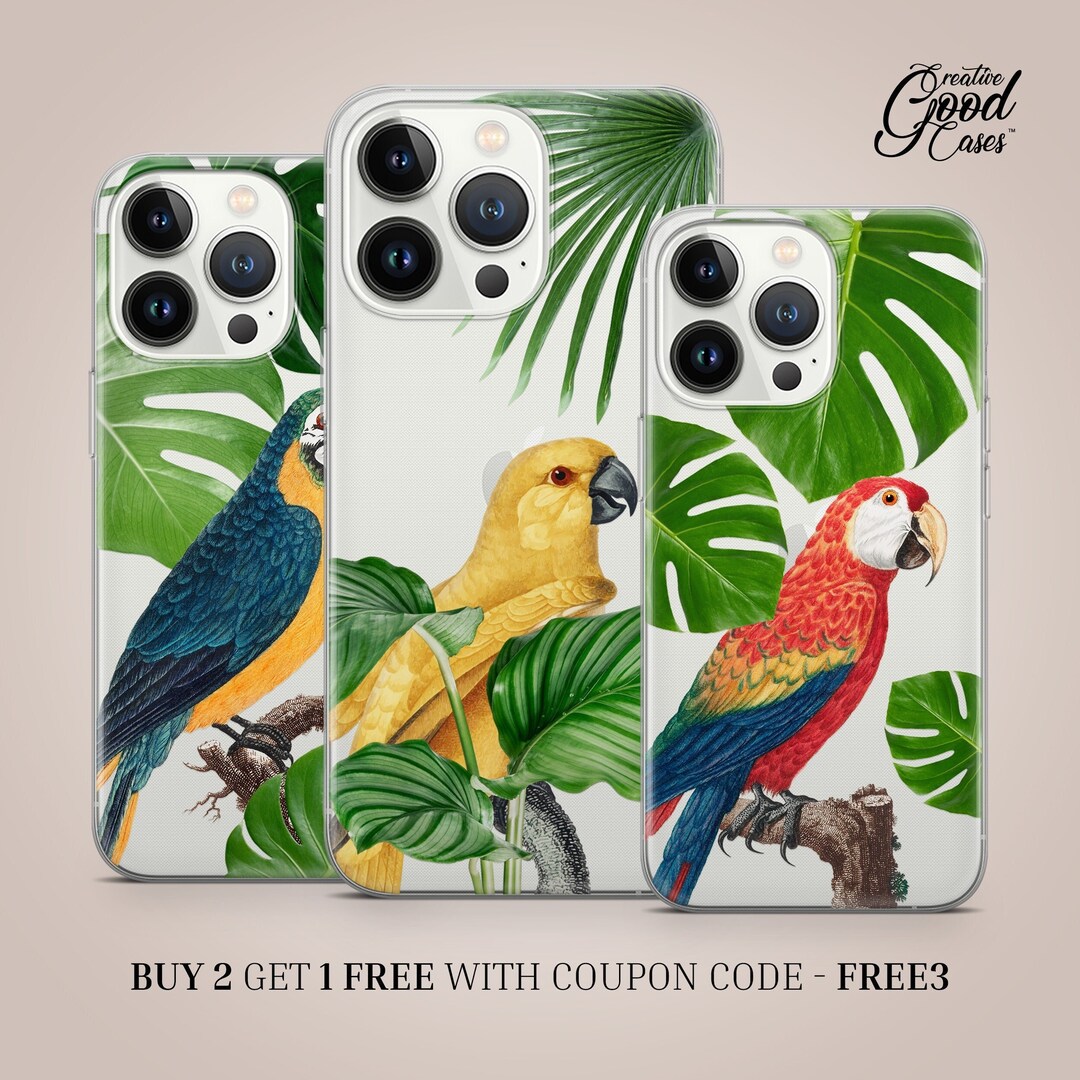 Parrot Phone Case Fit for iPhone 15 Pro Max, 14 Plus, 13, 12, 11, XR ...