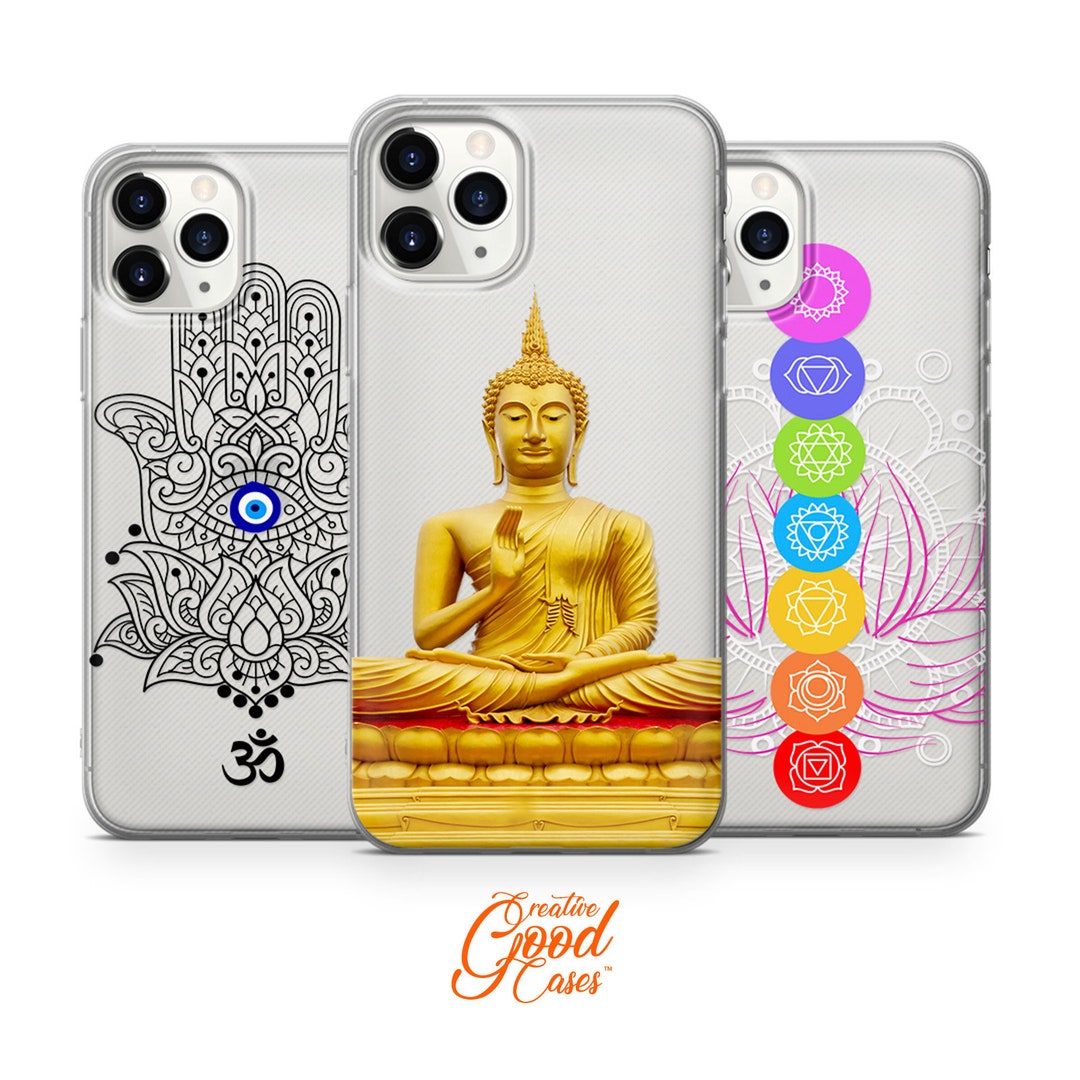 Buddha Yoga Phone Case: Spiritual Design, Soft Gel TPU Cover - Etsy