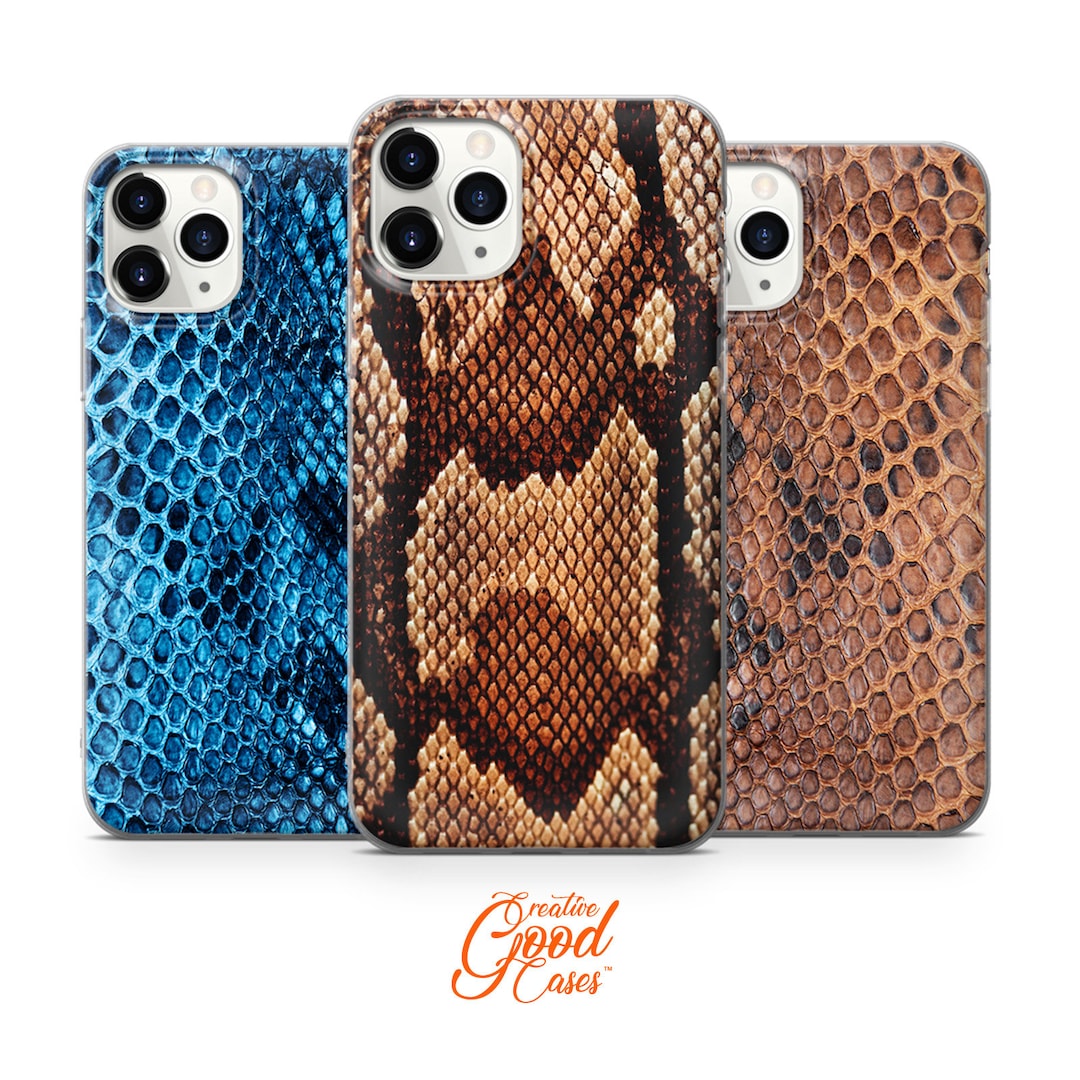 Animal Skin Snake Phone Case Fit for iPhone 15 Pro Max, 14 Plus, 13, 12 ...