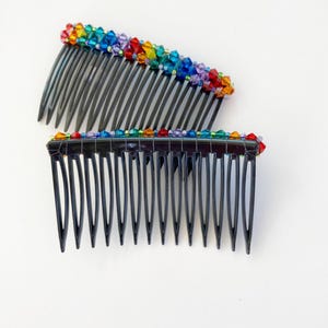 Rainbow Set of Hair Combs, Pride, Multi Color - Etsy