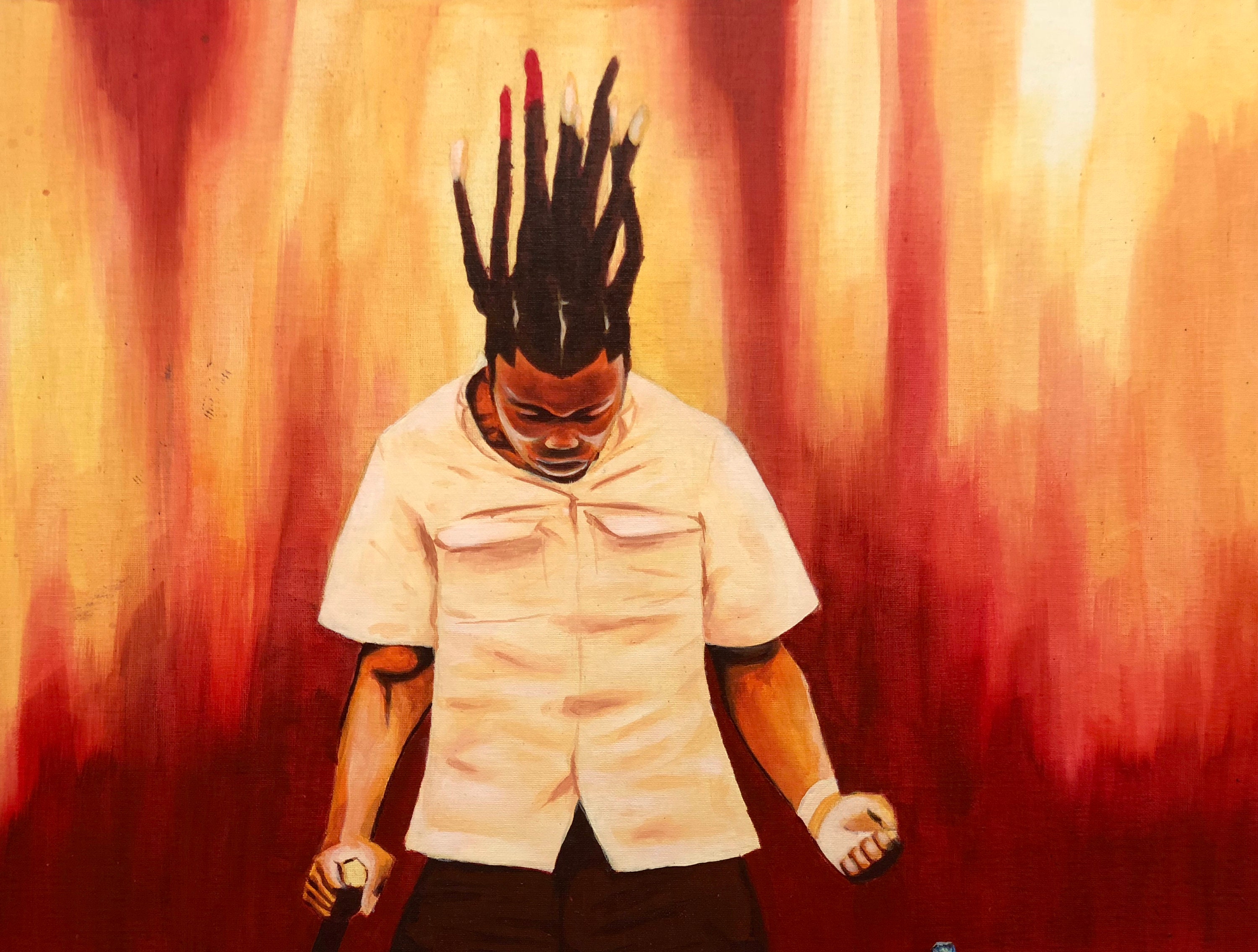 Denzel Curry Acrylic Painting 20 X 24 - Etsy