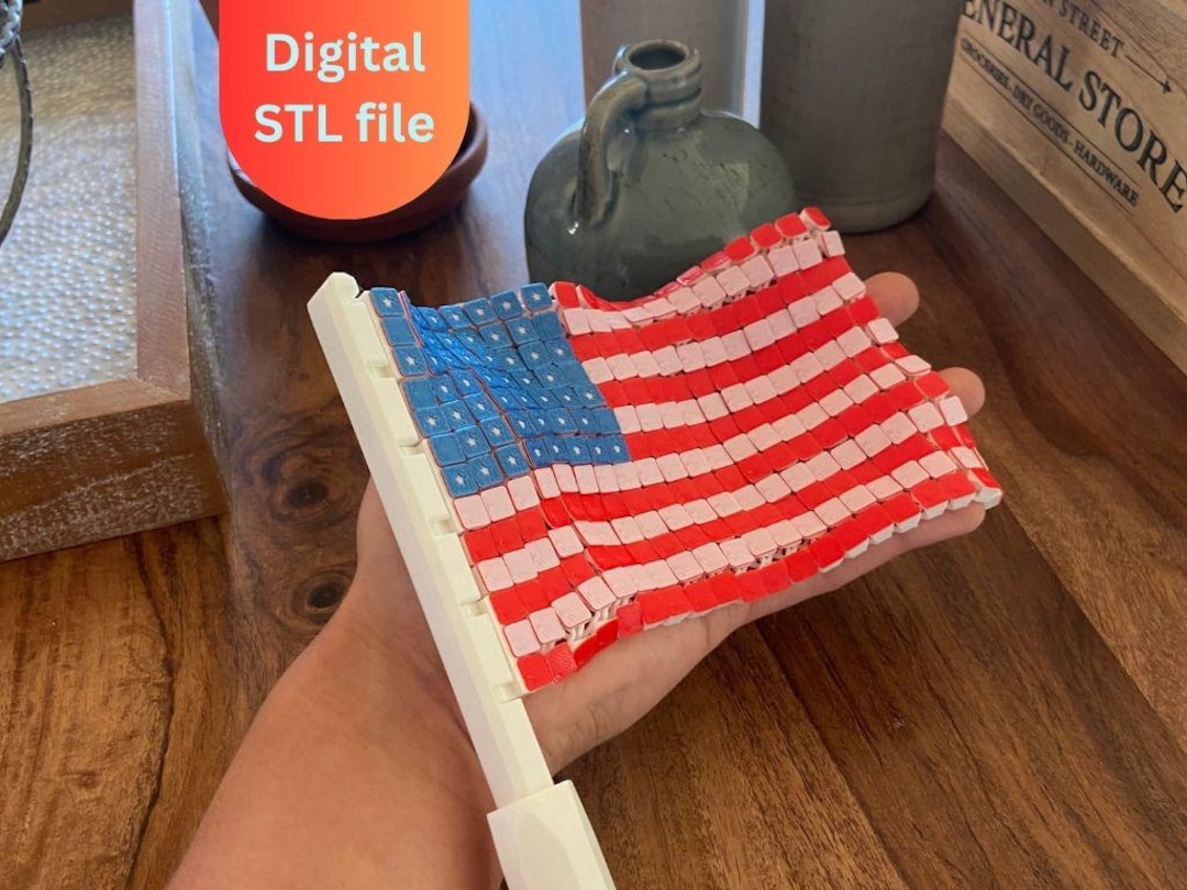 Flexi American Flag STL File: 3D Printable Fidget Toy - Etsy