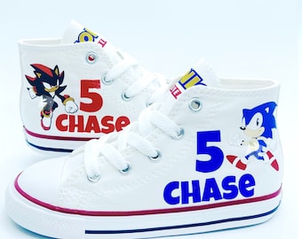 Sonic the Hedgehog Converse - Etsy