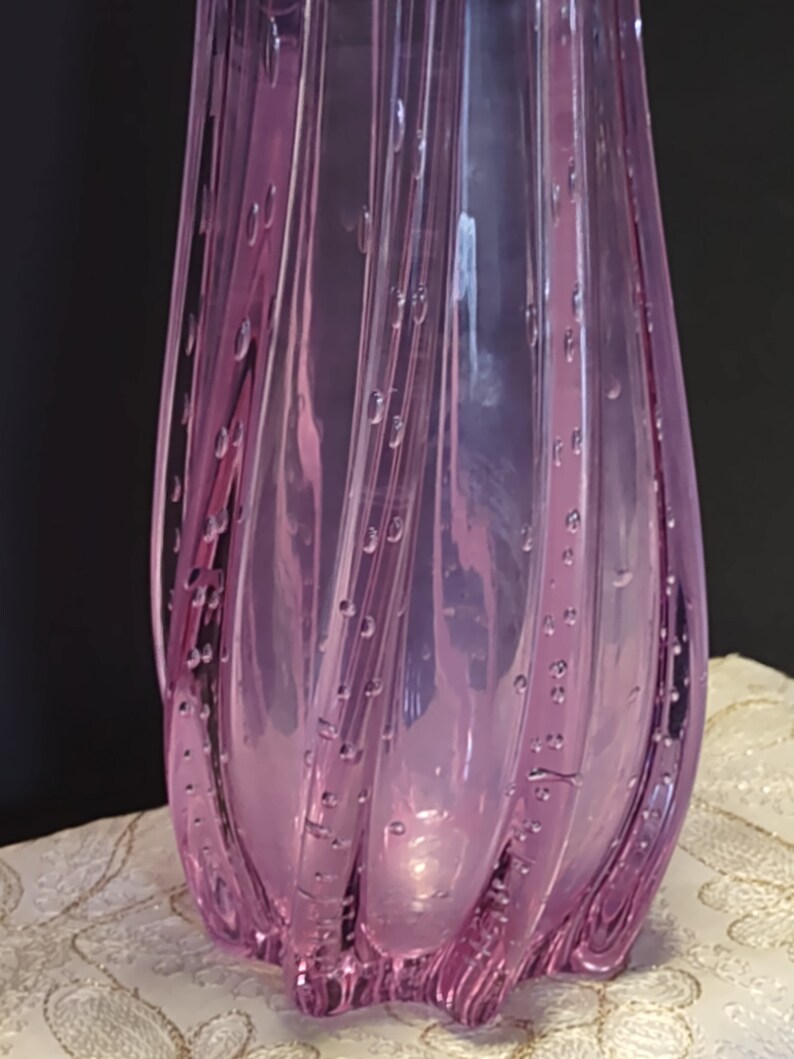Rare Neodymium / Alexandrite Art Glass Vase Vintage - Etsy