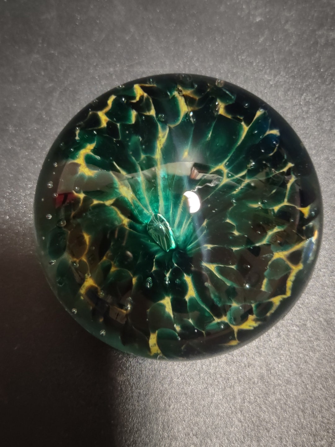 Beautiful Kerry Glass Irish Art Glass Blown Paperweight - Etsy