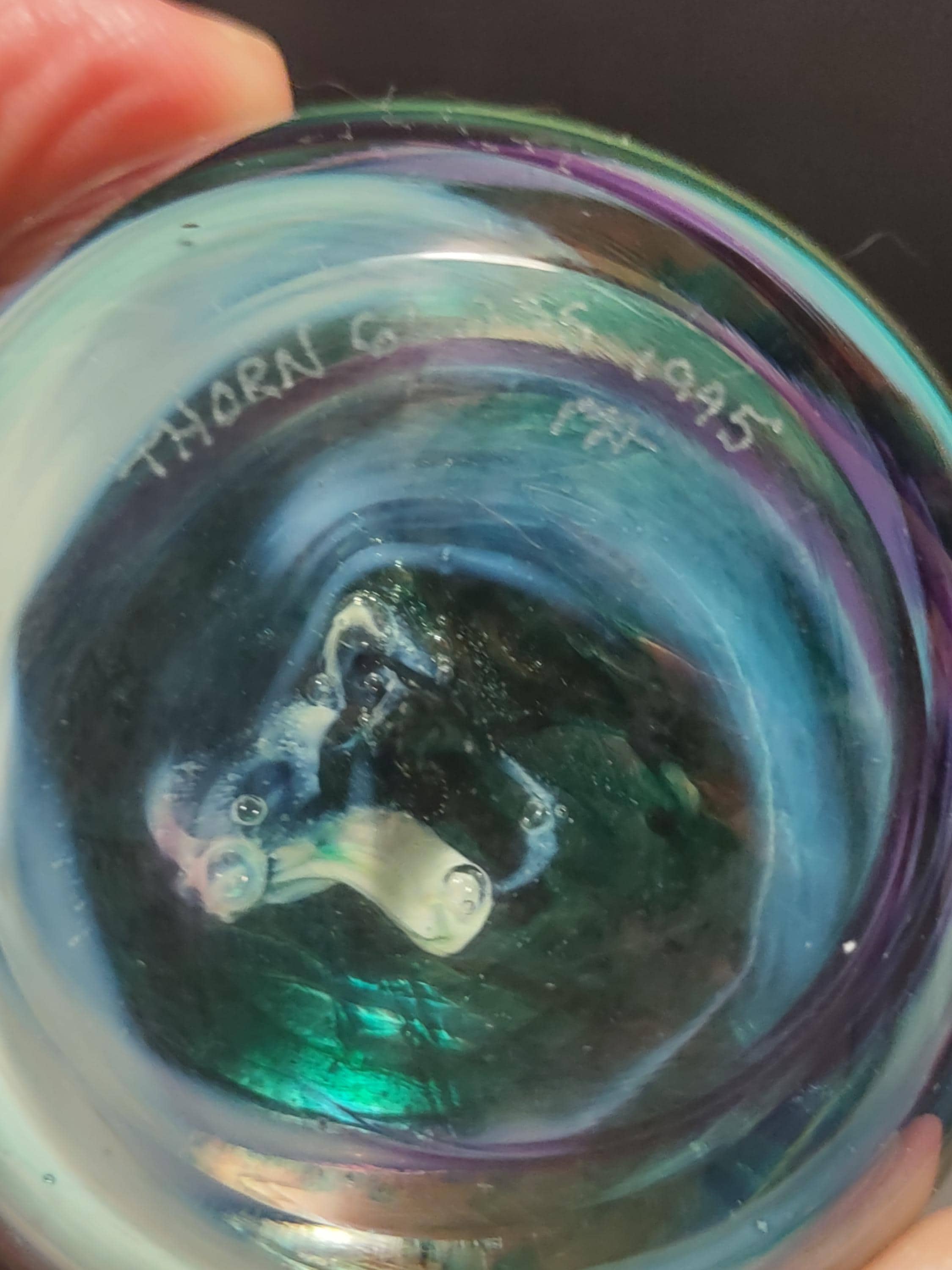 Vintage Canadian Art Glass Paperweight Thorn Glass 1995 - Etsy