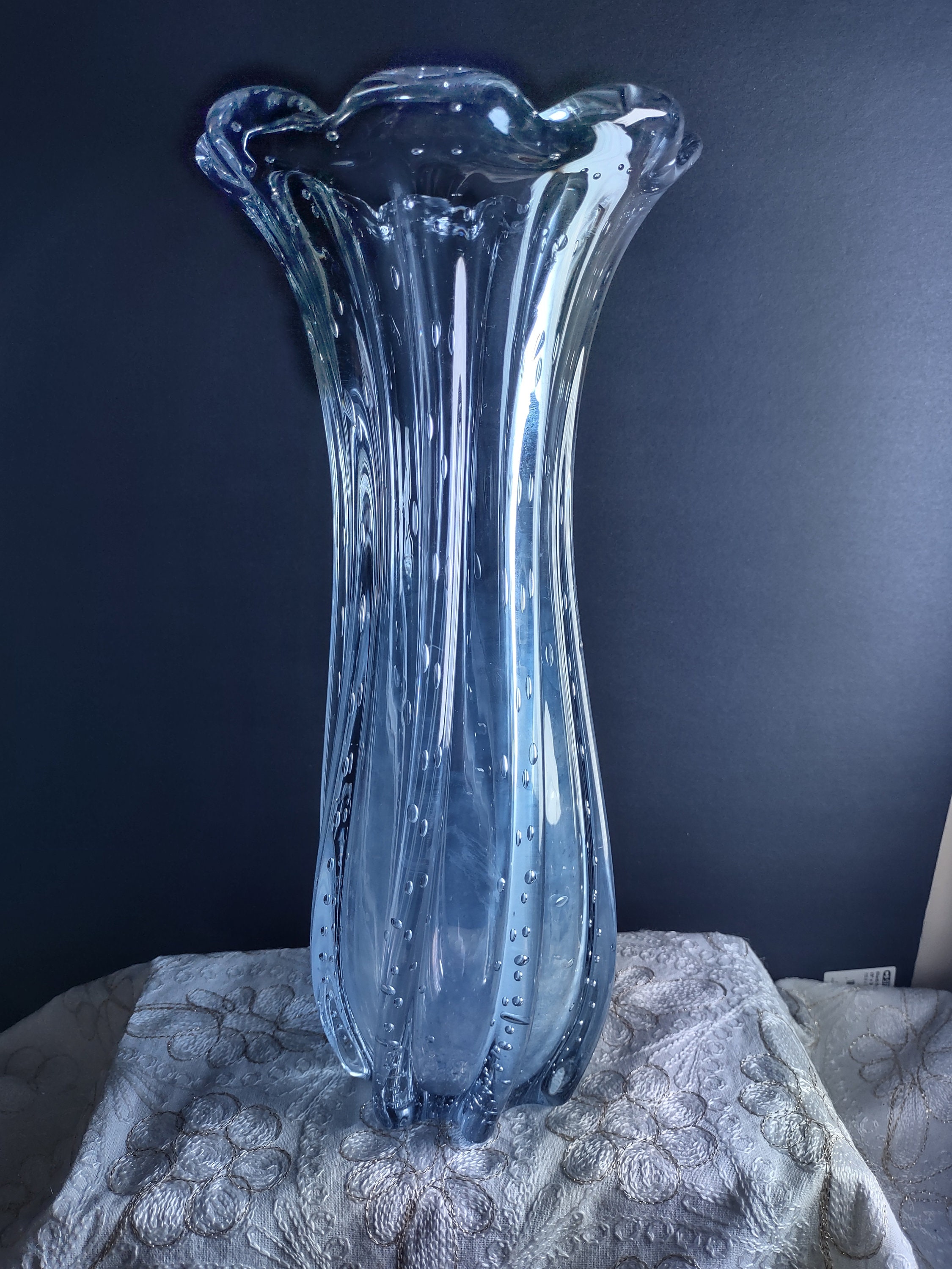 Rare Neodymium / Alexandrite Art Glass Vase Vintage - Etsy