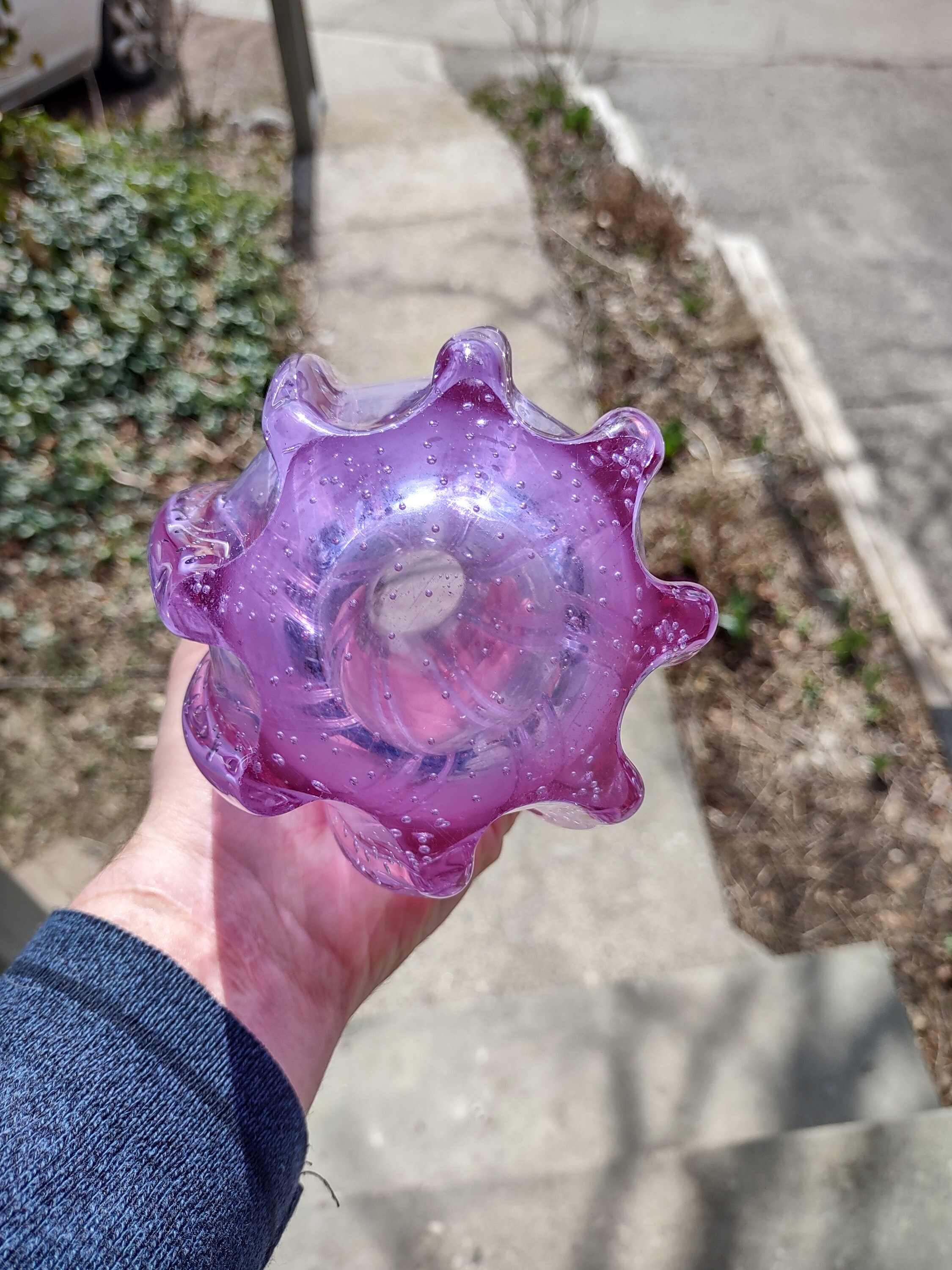 Rare Neodymium / Alexandrite Art Glass Vase Vintage - Etsy