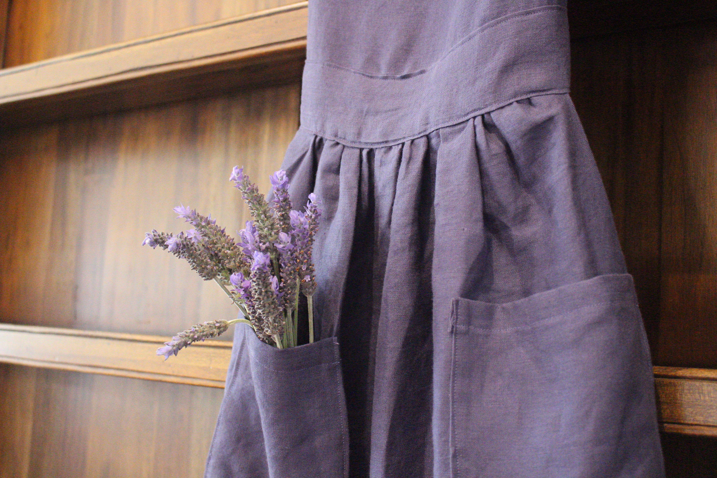 Linen Vintage Apron Handmade Farm Inspired Cottage Core Full Apron ...